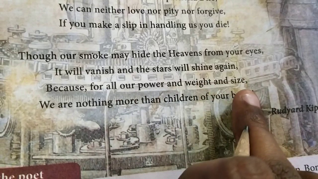 10th std... 'The Secret of the Machines' Rudyard Kipling.. Unit 5.. In ...