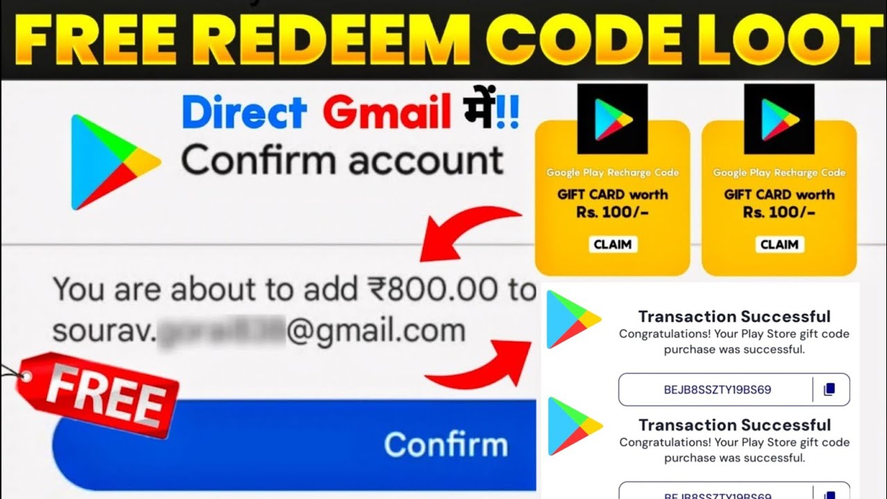 Free Redeem Code (New Trick) | Free Redeem Code App | Google Play ...