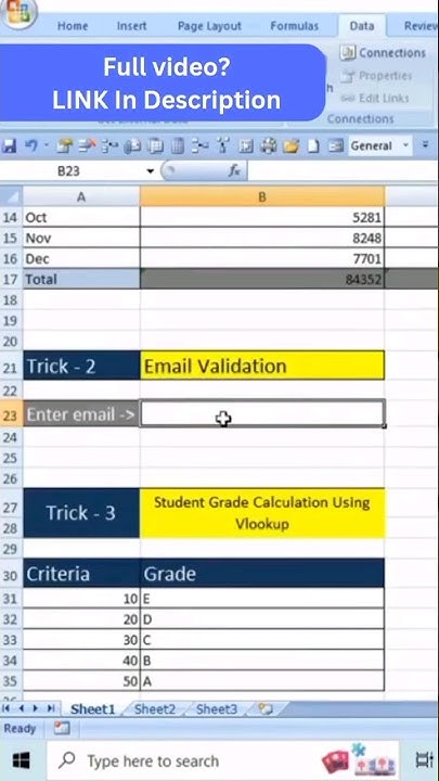 Excel Tip: How to Validate Email Addresses in Your Spreadsheet | #shorts #excel - YouTube