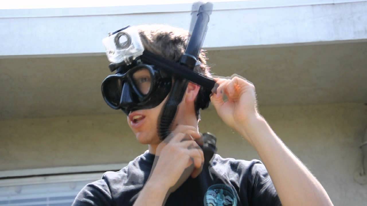 How to Put on the Gopro Head Mount - Secure Snorkel Method - YouTube