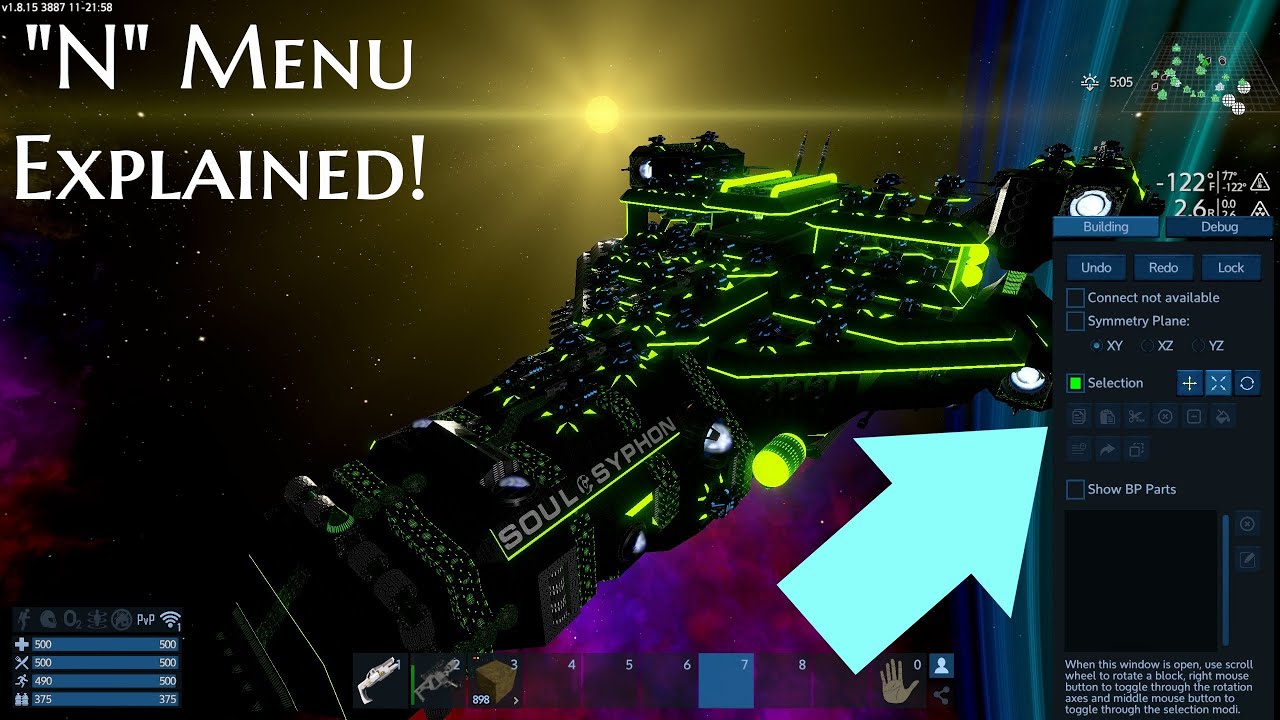 The "N Menu" Explained! | Empyrion Galactic - YouTube