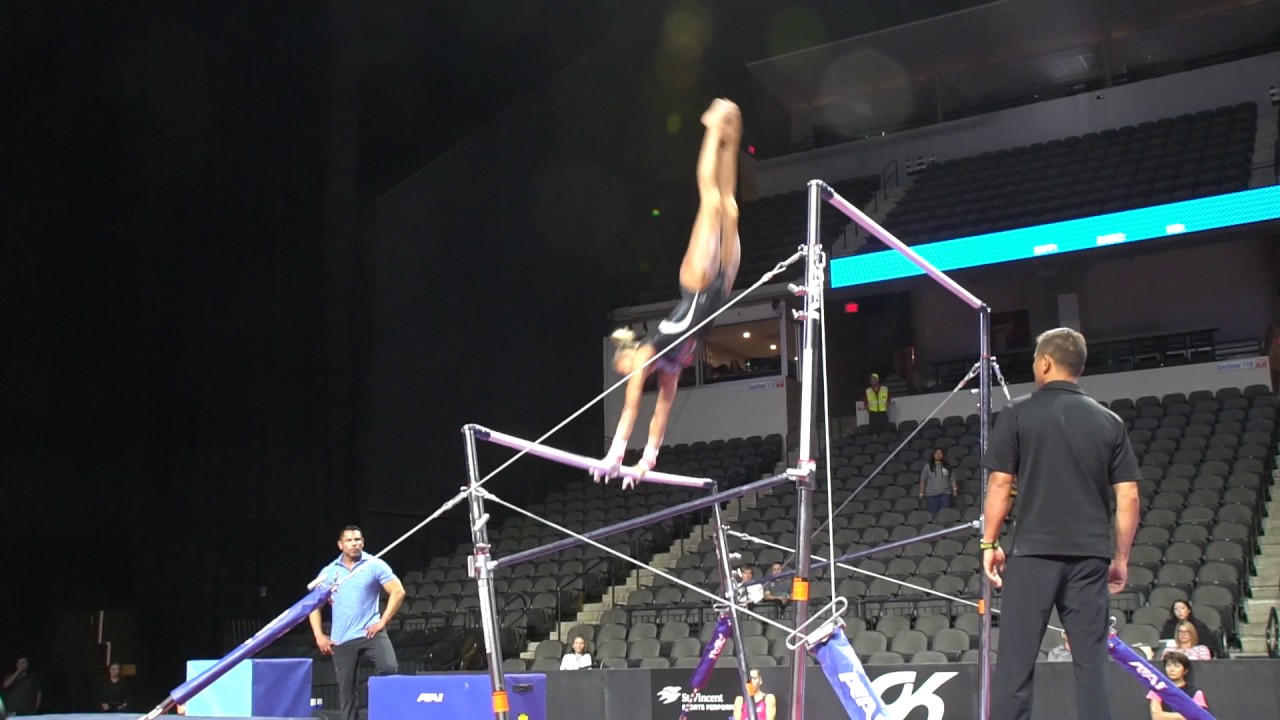 Ashton Locklear - Uneven Bars - 2017 U.S. Classic - Podium Training ...