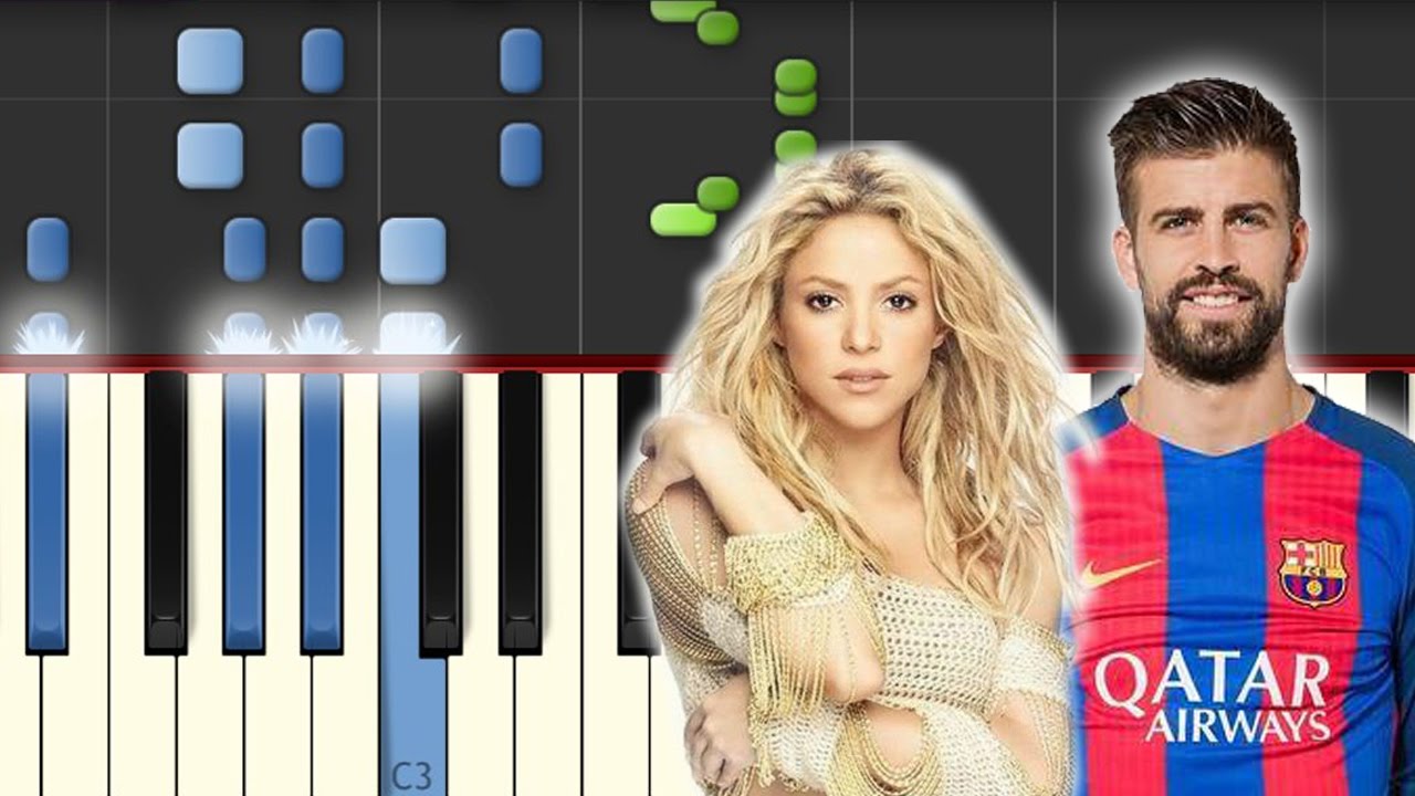 Me Enamore / Shakira / Piano Tutorial / Notas Musicales - YouTube
