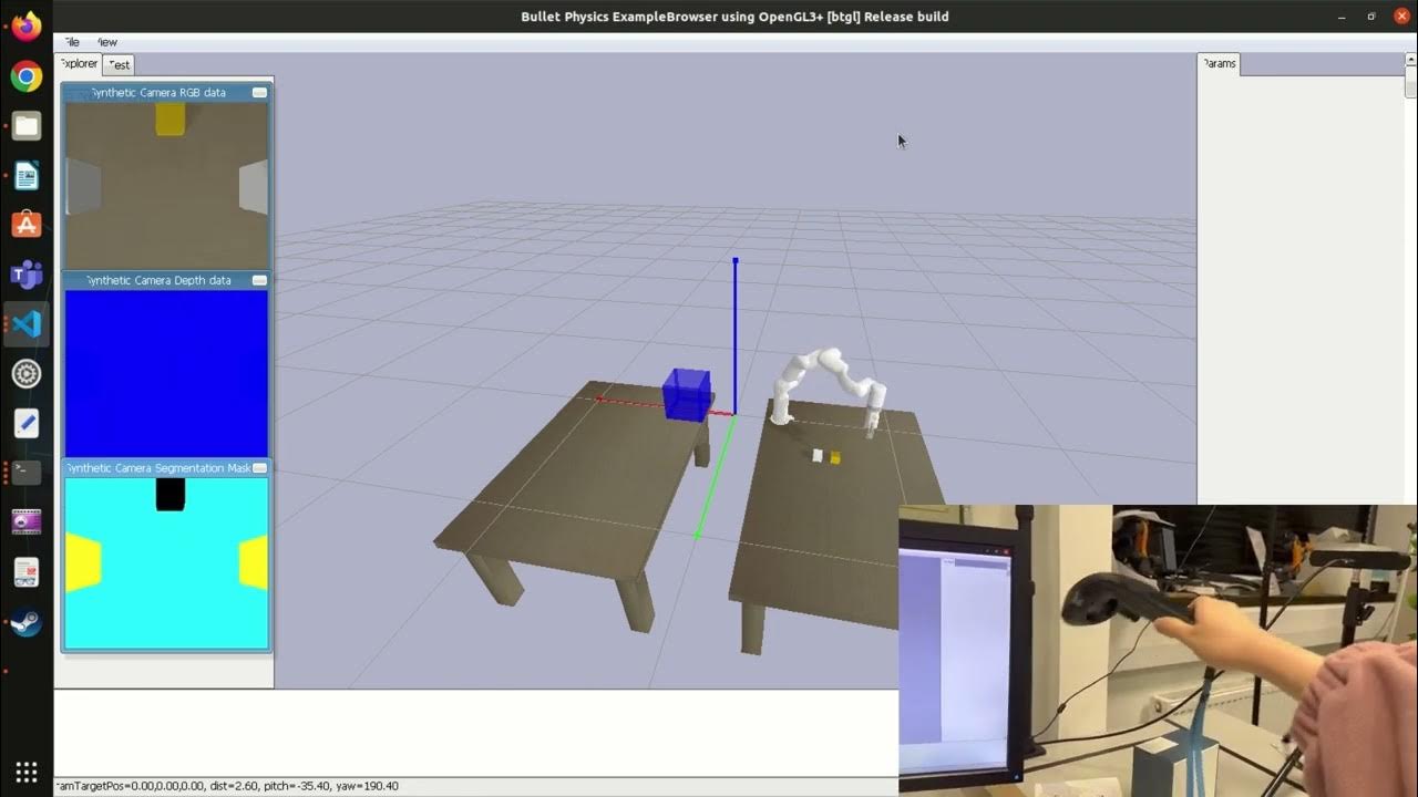 Control The Xarm5 In The Pybullet Using Ros And Htc Vive Controller Youtube