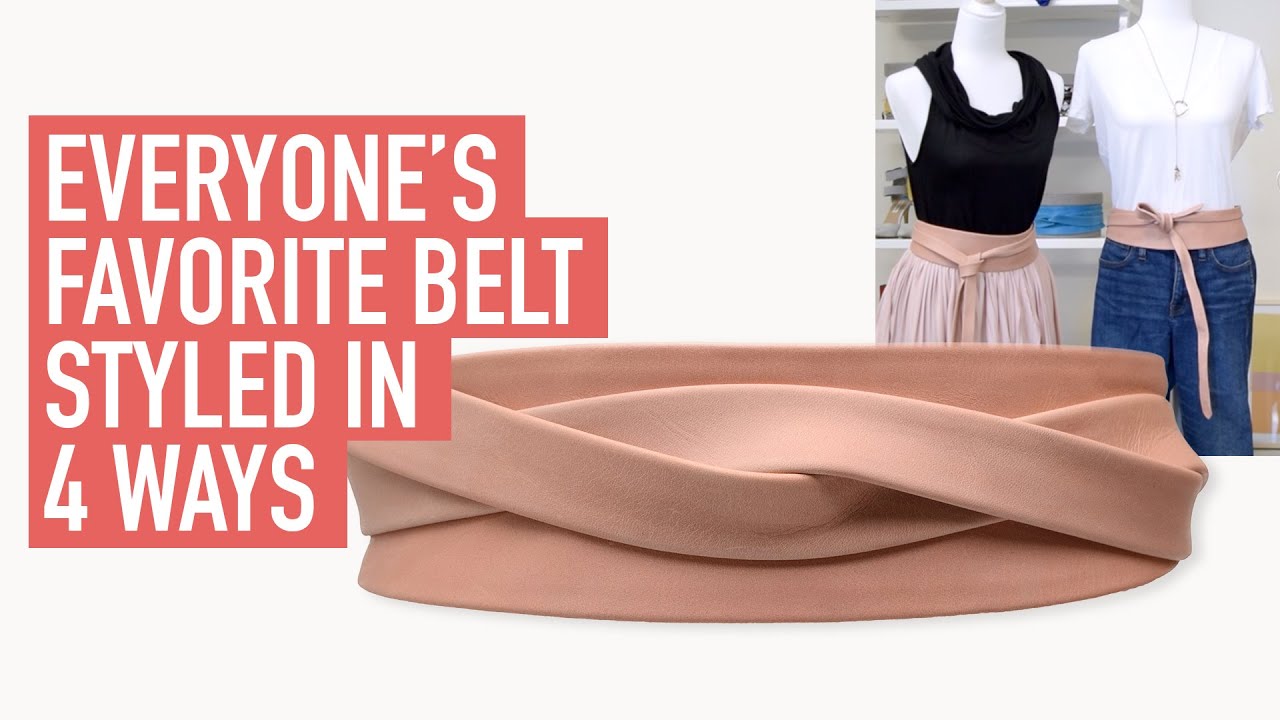 How To Style The Wrap/Obi Belt - YouTube