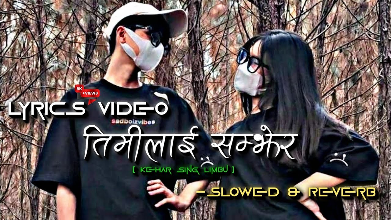 तिमीलाई सम्झेर||Nepali Cover Song||Nepali Song Overlay Lyrics||Slowed ...