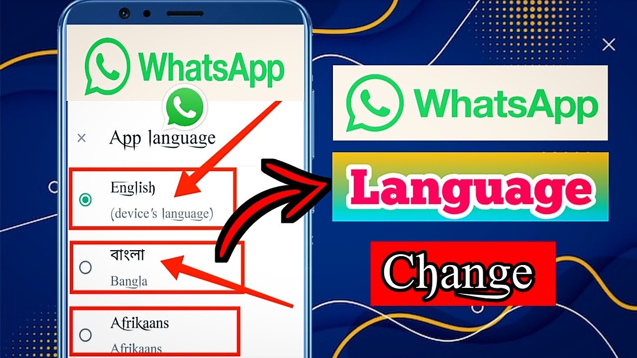how to WhatsApp language change ||language change WhatsApp account ...
