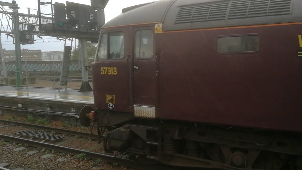 Class 57 No 57313 and 57314 Northern Belle 7 12 18 - YouTube