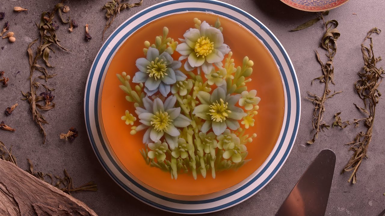How to craft 3D Jelly Flowers using Single Needle Injection - YouTube