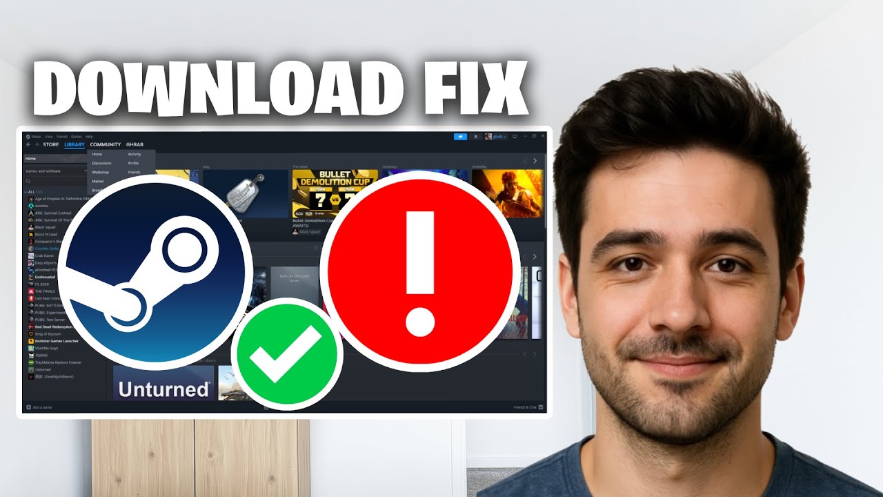 How To Fix Steam Games Not Downloading - Step By Step - YouTube