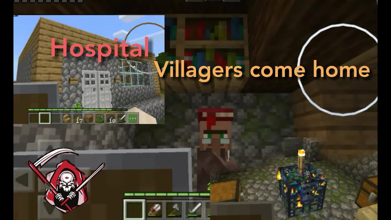 Villagers come home part 1 🙏 || double mob spawner || railway system ...
