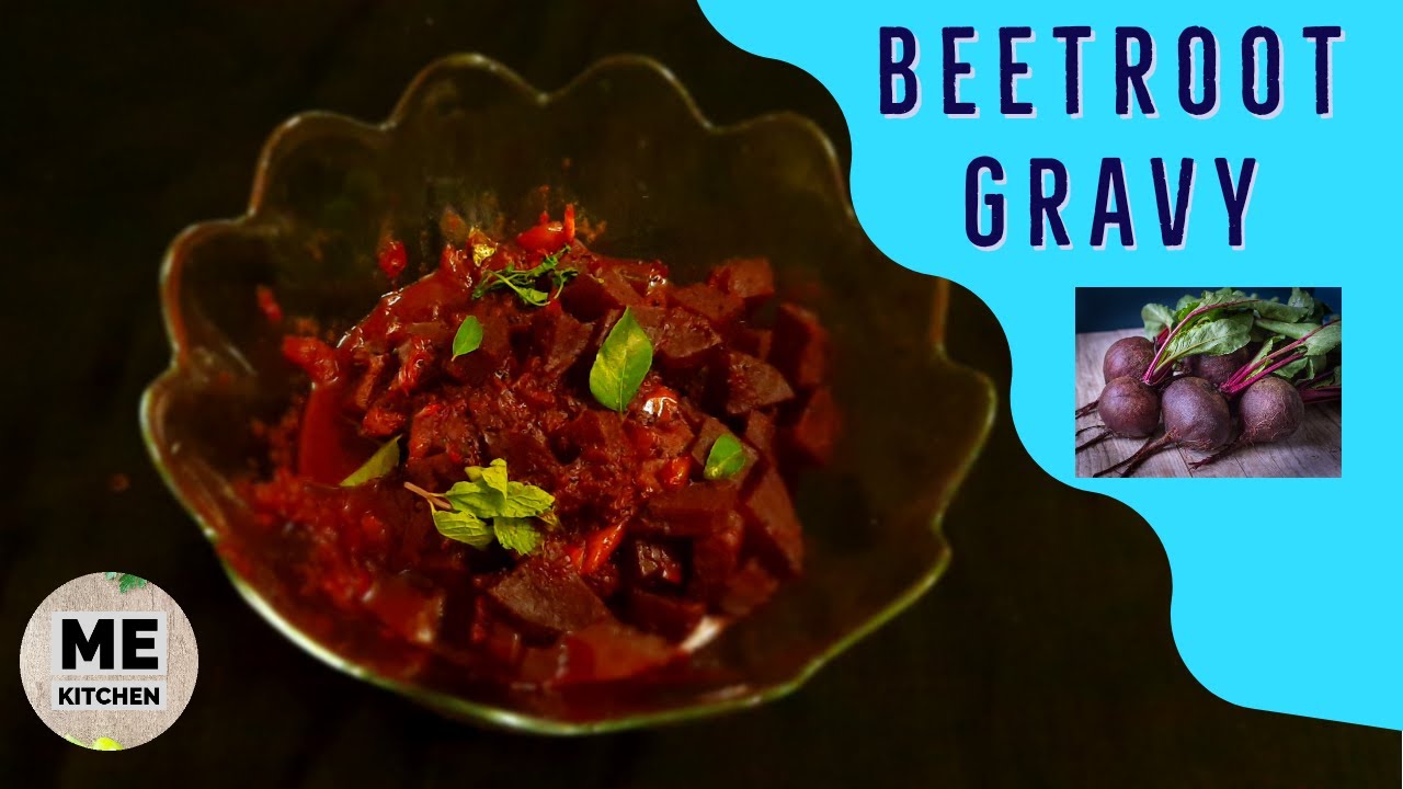 Colorful Beetroot Gravy Recipe in Tamil / How to make Beetroot Curry ...