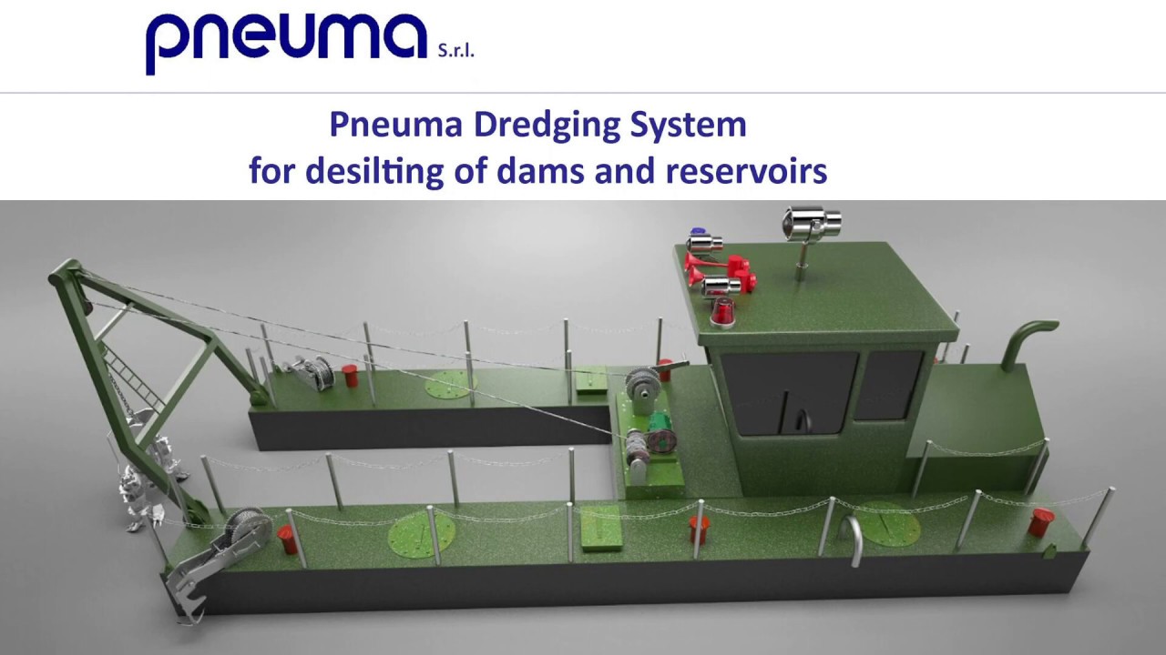 PNEUMA Dredging System for Desilting of Dams and Reservoirs - YouTube