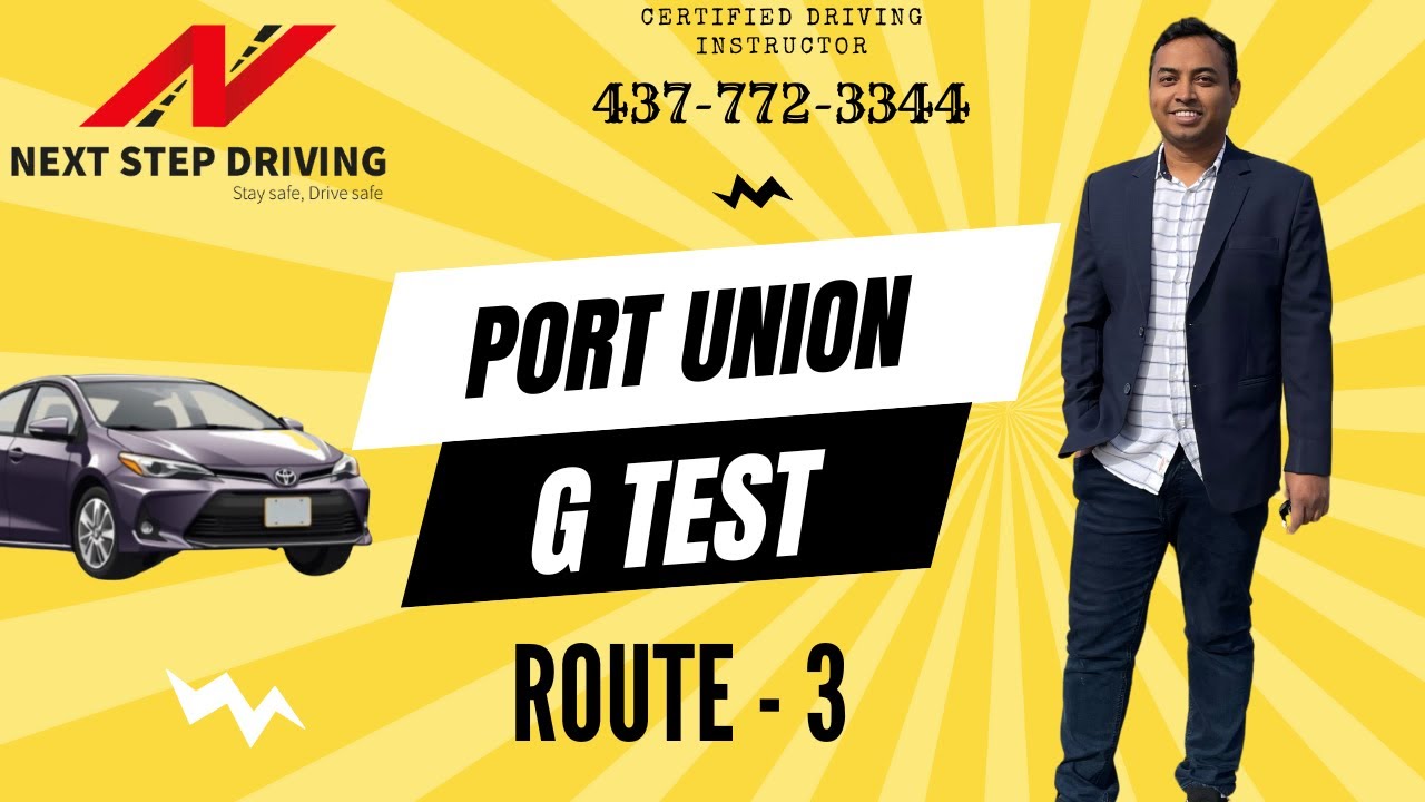 Port Union G test Route 3, latest new route with street names. - YouTube