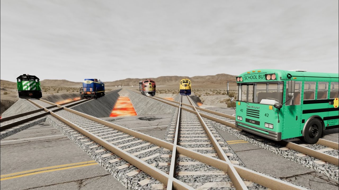 4 VS Bus Crash Hard Driving BeamNG.drive |Bomb Crash | - YouTube