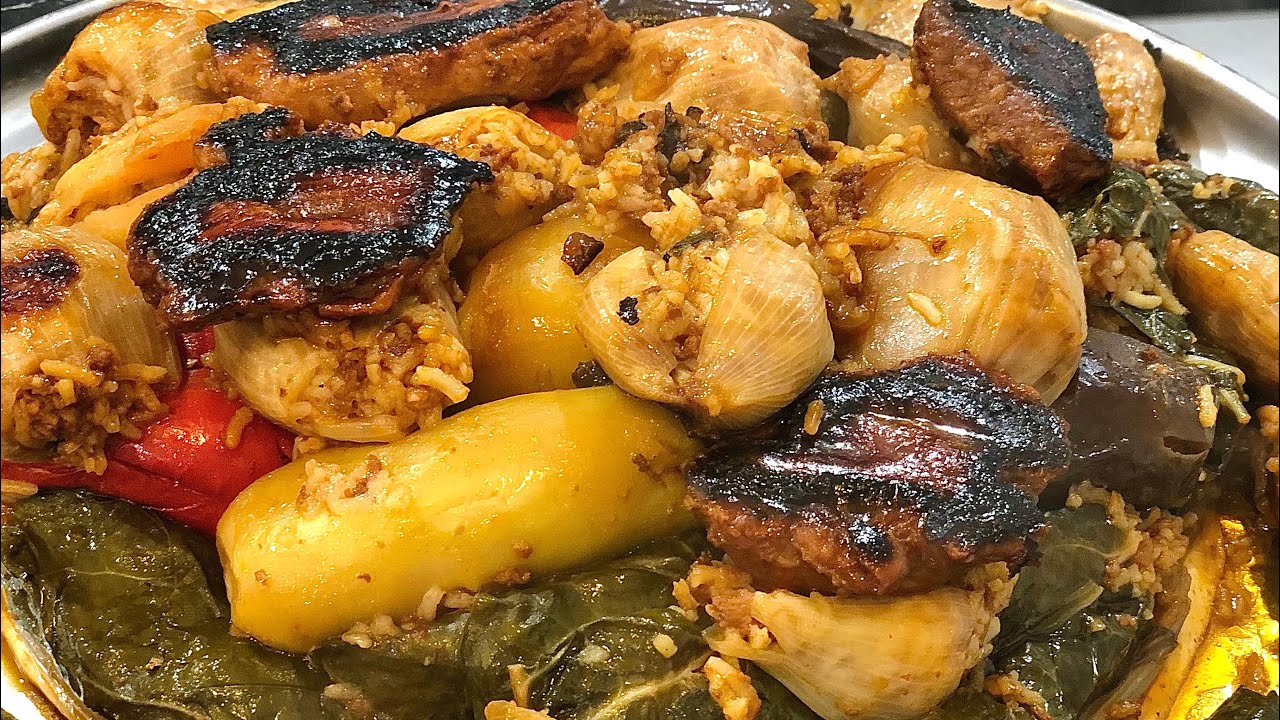 وصفة الدولمة العراقية - Iraqi Dolma recipe (stuffed vegetables) - YouTube