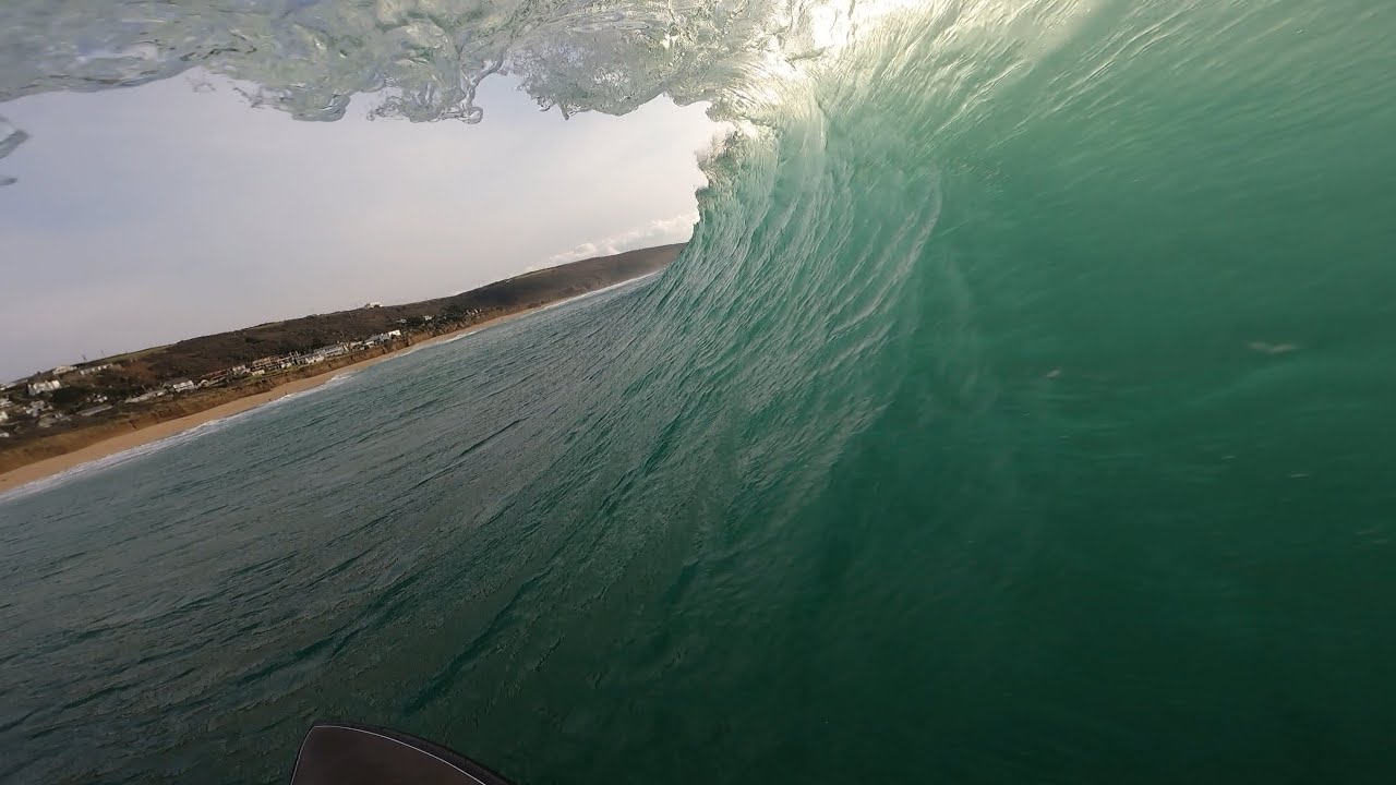 FREEZING COLD BARRELS! (surf vlog) - YouTube