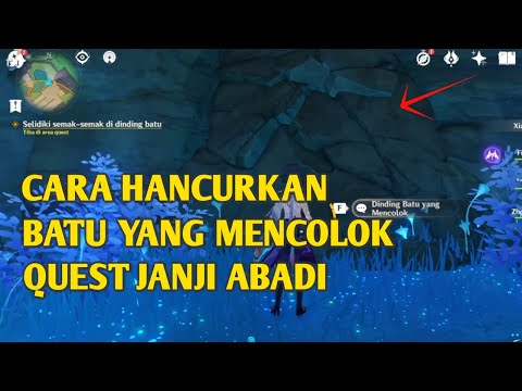 Selidiki Semak Semak di Dinding Batu Quest Janji Abadi Genshin Impact