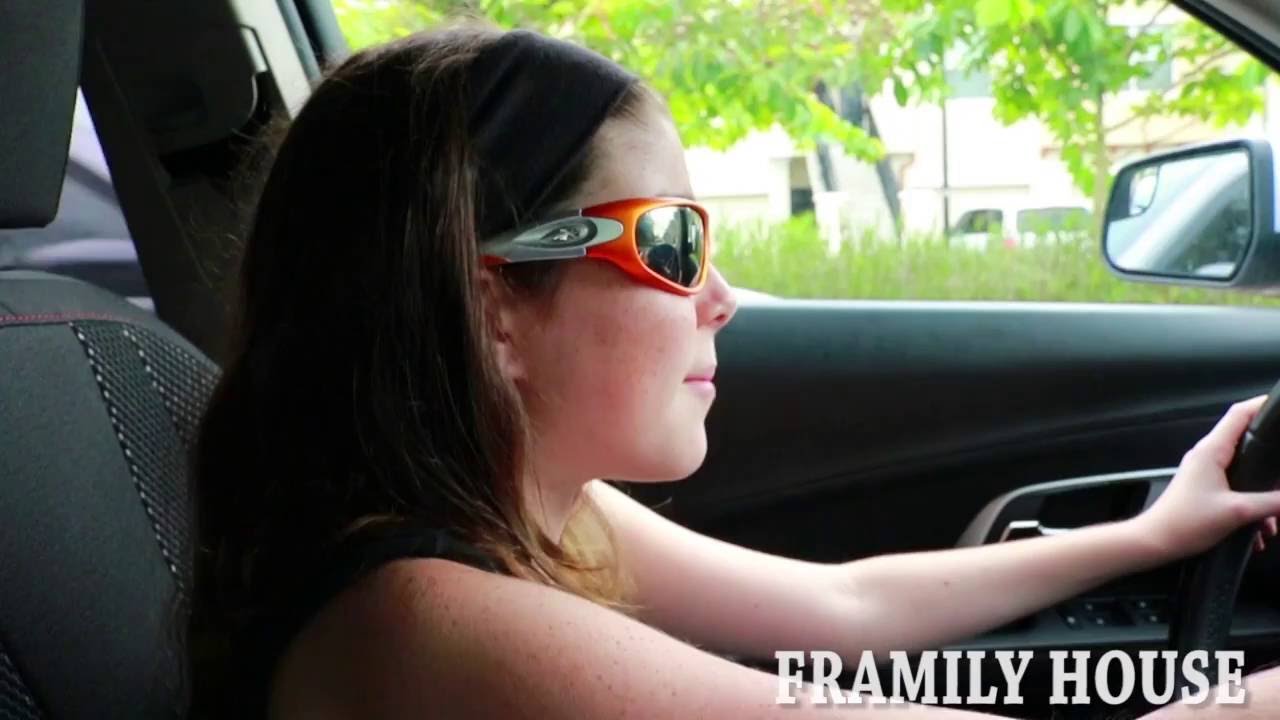10 year old girl driving a car - Dad freaks out! - YouTube