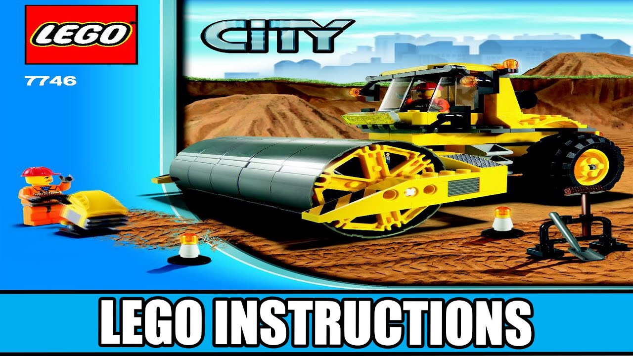 LEGO Instructions | City | 7746 | Single-Drum Roller - YouTube