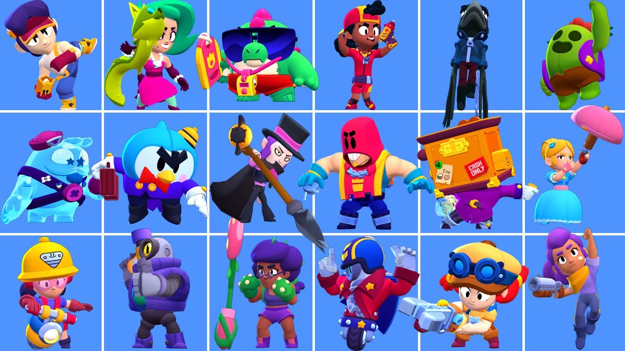 All 54 Brawlers Winning Animation In Brawl Stars - YouTube