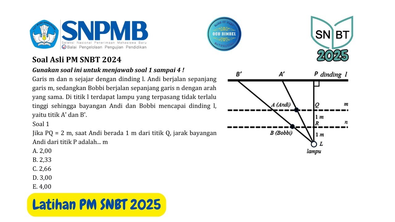Latihan Soal PM SNBT 2025 (Kesebangunan) - YouTube