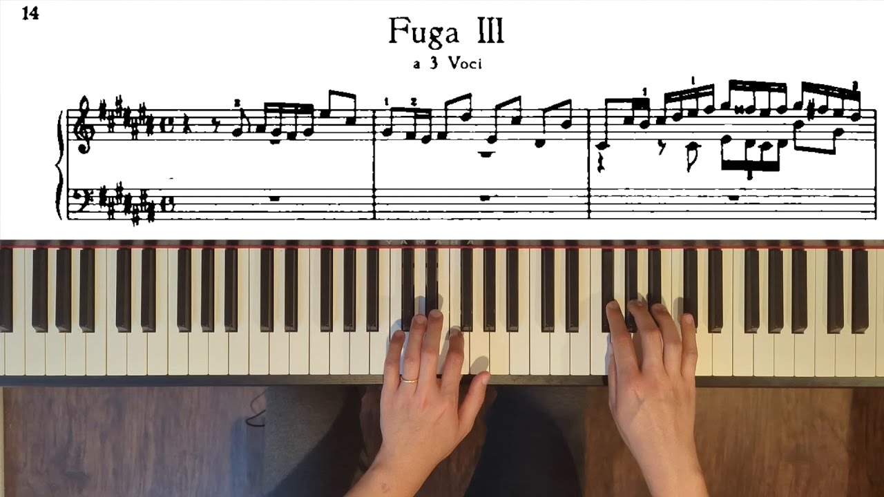 Fugue in C-sharp major, BWV 848 from Well-Tempered Clavier Book 1 - YouTube