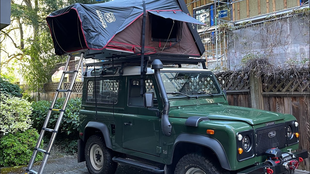 Removing iKamper Mini 2.0 from a Defender 90 with 2 people - YouTube