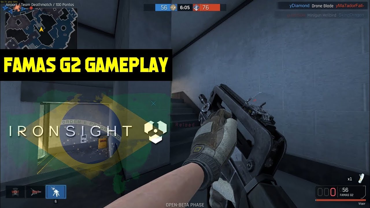 IRON SIGHT - Gameplay FAMAS G2 Team Deathmatch Airport - YouTube