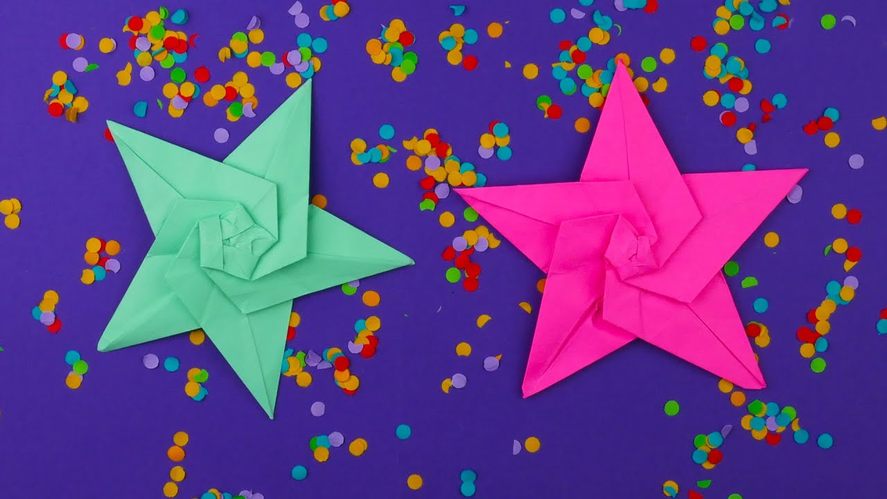 How to make a paper starfish (a star). [Origami animals] - YouTube