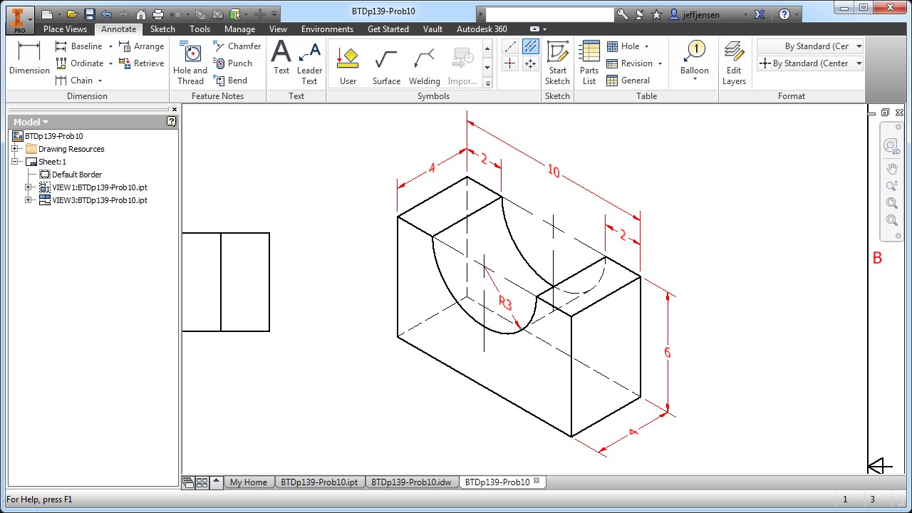 Inventor Tutorial With Isometric Sketches Intermediate Part 10b Of 20 inventor-tutorial-with-isometric-sketches-intermediate-part-10b-of-20