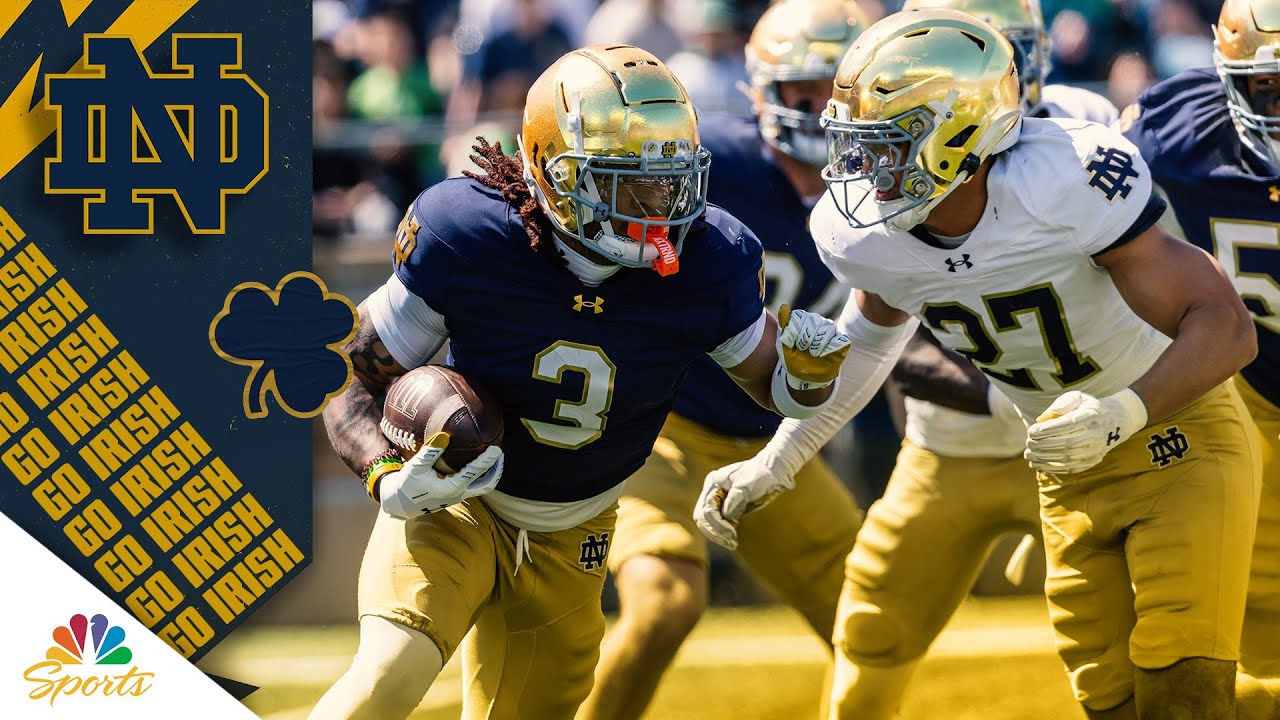 Notre Dame football: 2025 Blue-Gold Game | HIGHLIGHTS | NBC Sports ...