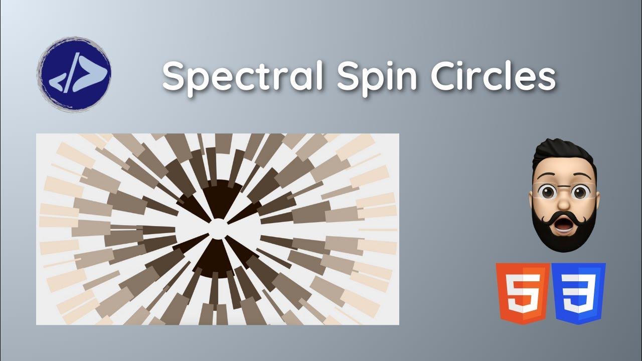 Spectral Spin Circles | Customized Dev | Spectral Spin Circles using HTML & CSS - YouTube