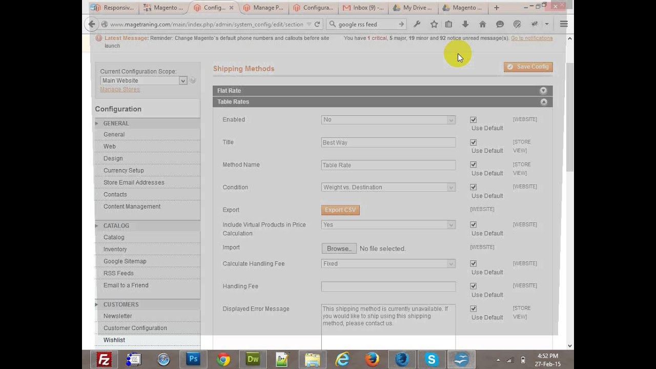 Magento Class 27 02 2015 Youtube