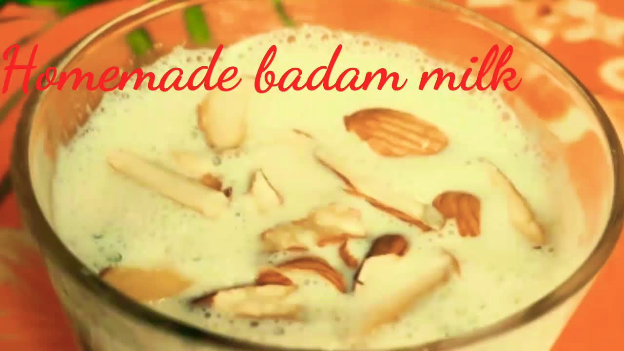 #badam milk#how to make homemade badam milk/badam palu/almond milk ...