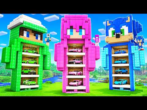 ZENGİN ENES VS FAKİR BEBEK SONİC HEYKEL GARAJ SAVAŞI 😱 Minecraft