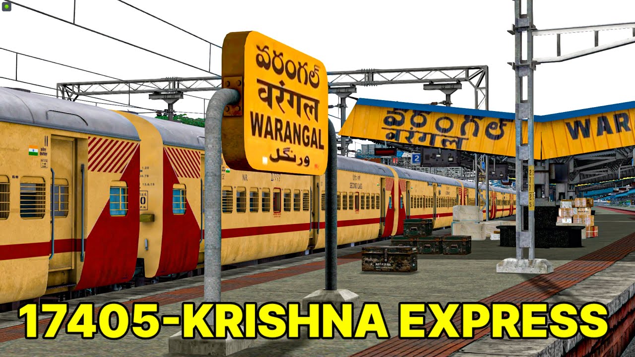 17405 - KRISHNA EXPRESS TRAIN JOURNEY|RAILWORKS GAMEPLAY||TRAIN ...