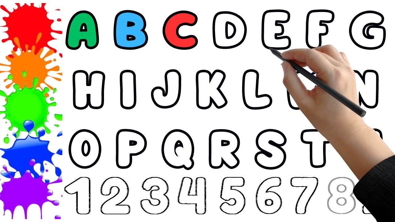 ABCD | How to draw alphabet | abcd for kids | alphabet song | abc song ...