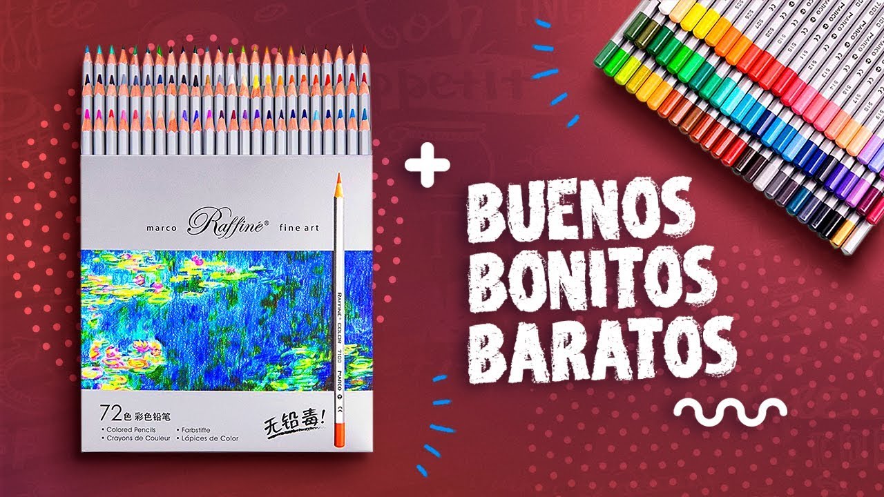 Marco Raffine 72 colores (BUENOS, BONITOS Y BARATOS) Para DIBUJAR e ...