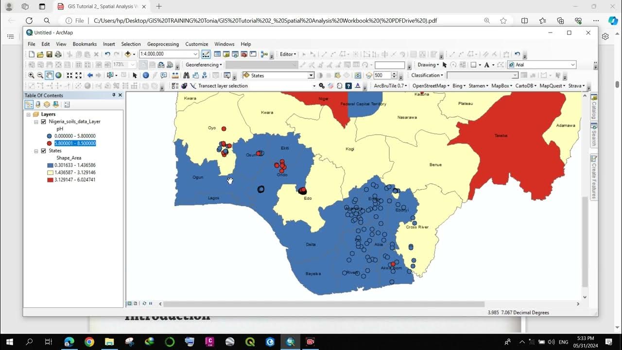 Choosing classes in Arcmap - YouTube