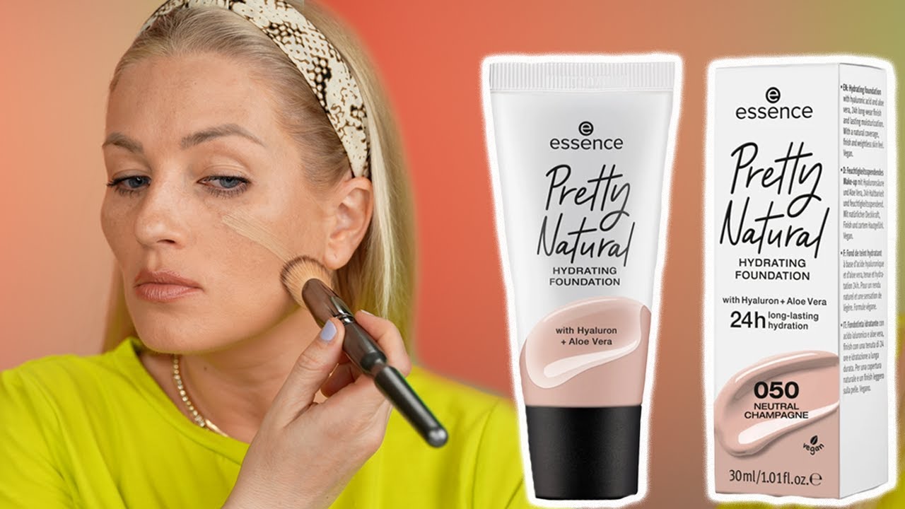 Essence Pretty Natural Hydrating Foundation Review - YouTube