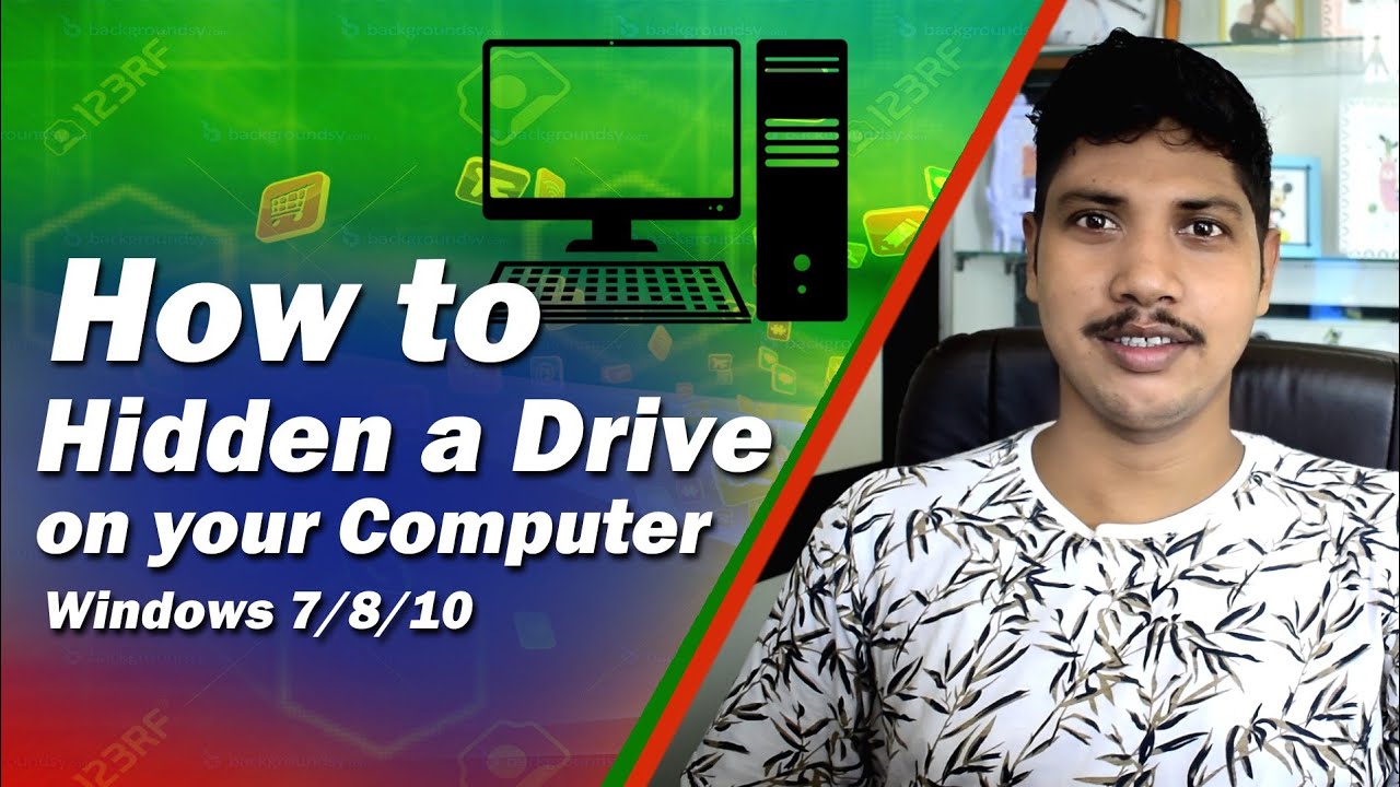 Show and hidden drive on computer - YouTube