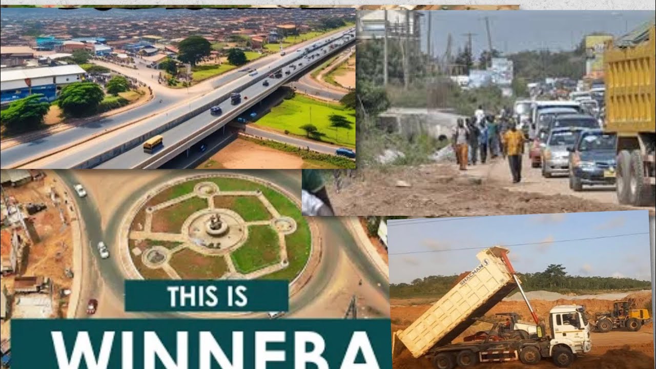WINNEBA DUALIZATION ROAD PROJECT PROGRESS.LEGON TO WINNEBA ROAD ...