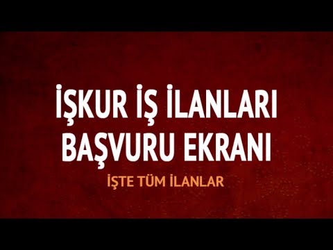 İŞKUR AÇIK İŞ İLANLARI / ADANA İŞKUR İLANLARI / ADANA DAİMİ İŞKUR İLANLARI👍😃