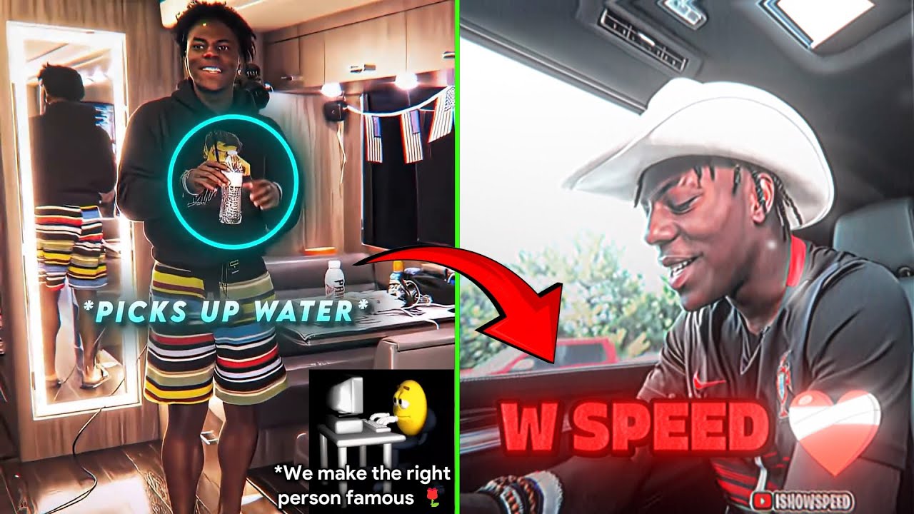 Ishowspeed Picks Up Water - W Speed ️‍🩹 Edit Be Like - YouTube