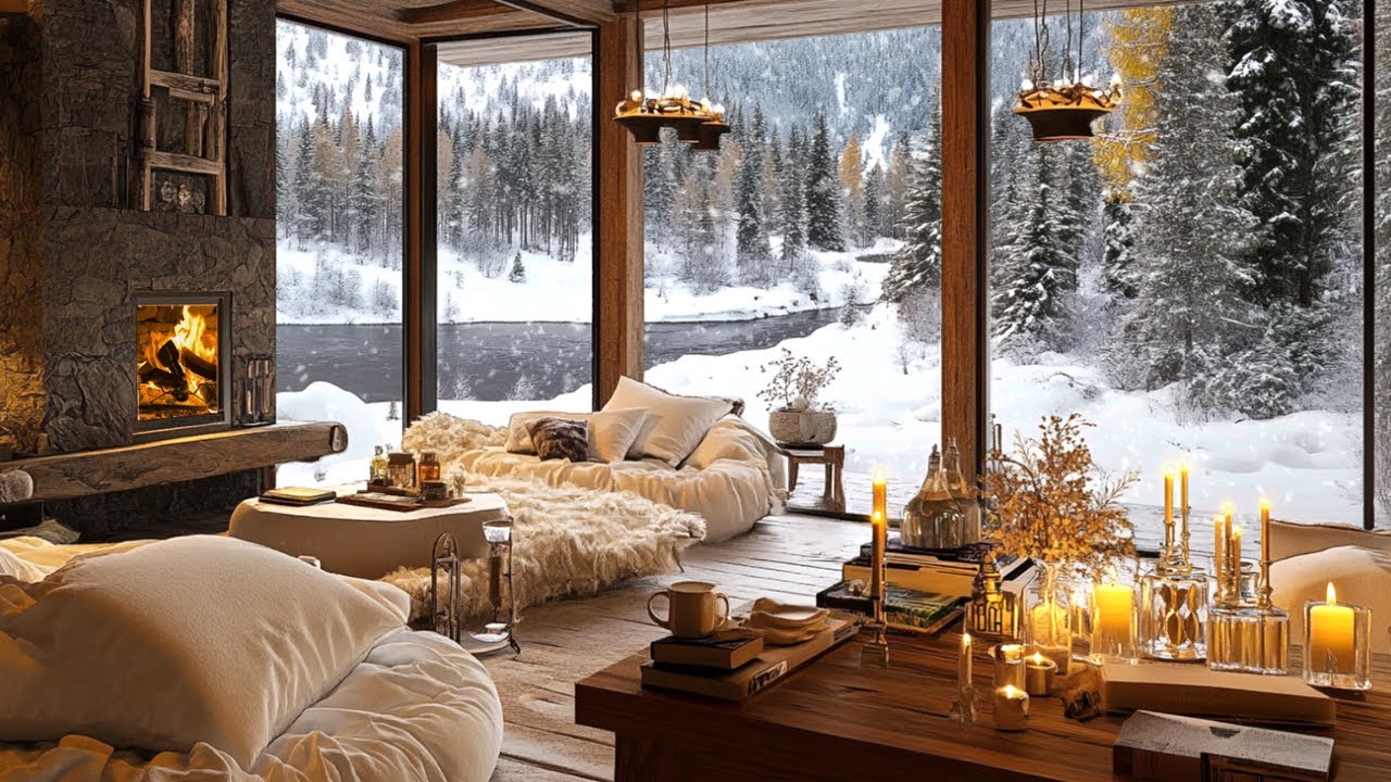 Snow Gently Falls, Winter Winds Sing Softly Outside, and the Warm Glow ...