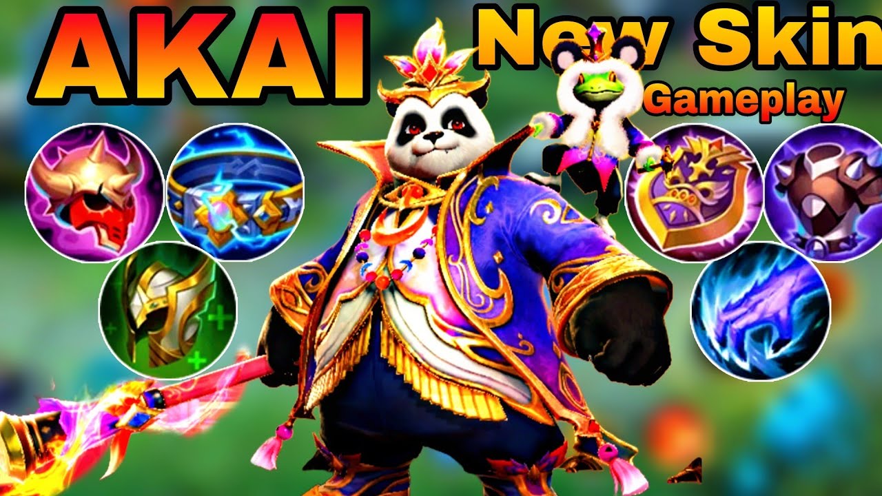 AKAI New Skin Gameplay Mobile Legends / TOP 1 Global Build Akia 2024 ...