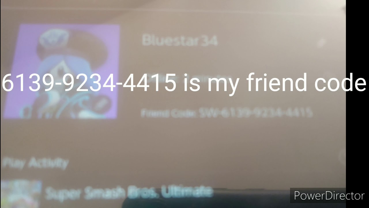 my Nintendo switch friend code! - YouTube