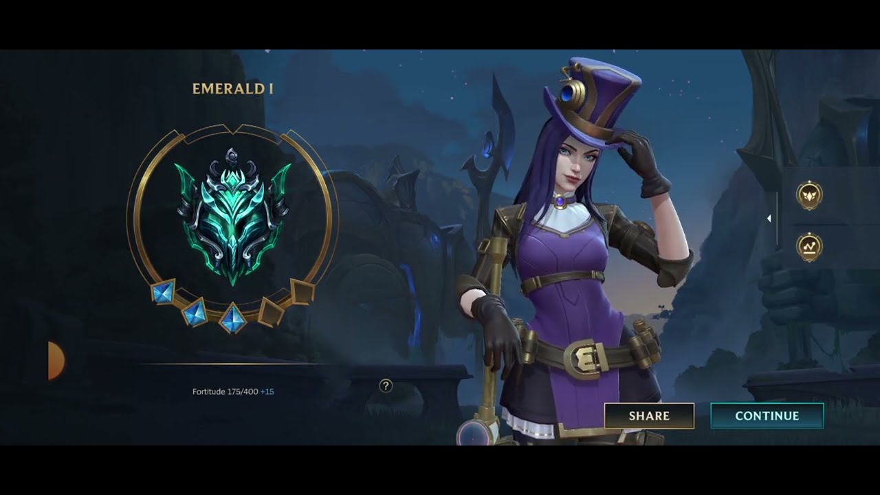 League of Legends Wild Rift Ranked Emerald I | Caitlyn gameplay | July ...