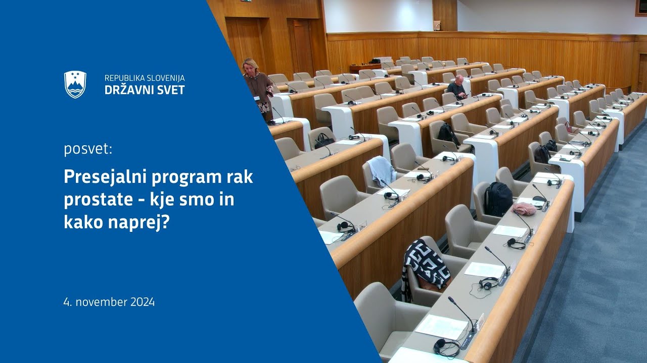 posvet: Presejalni program rak prostate - kje smo in kako naprej? - YouTube